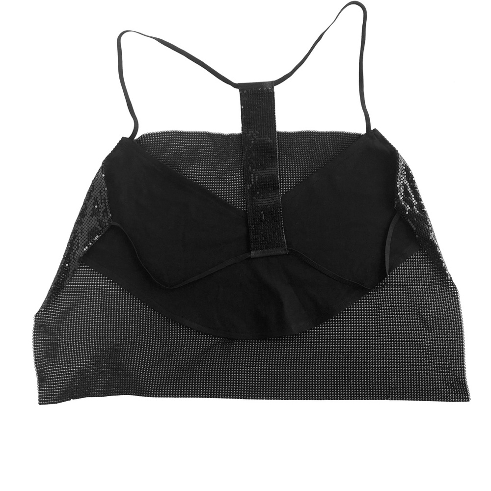 Kiki Pearl Vintage Metal Mesh Chainmail Top - Gem